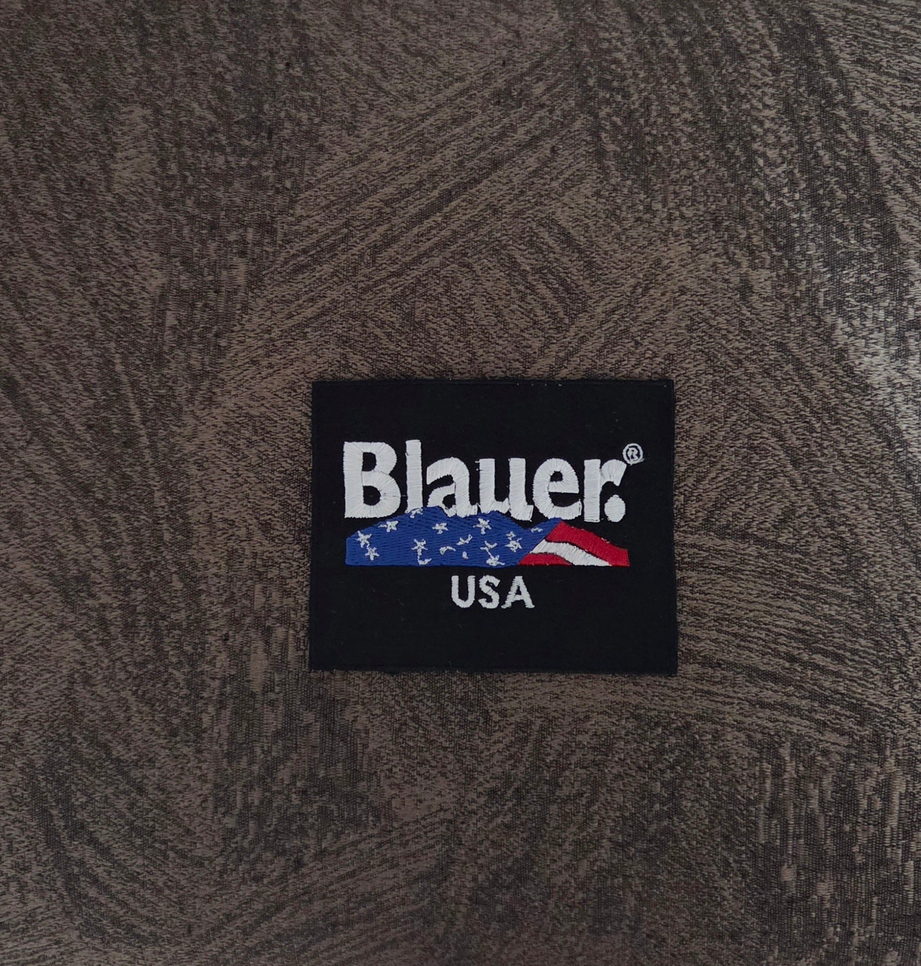 Blauer Patch Toppa Replica Etichetta 10x8cm Circa Ricamata Termoadesiv